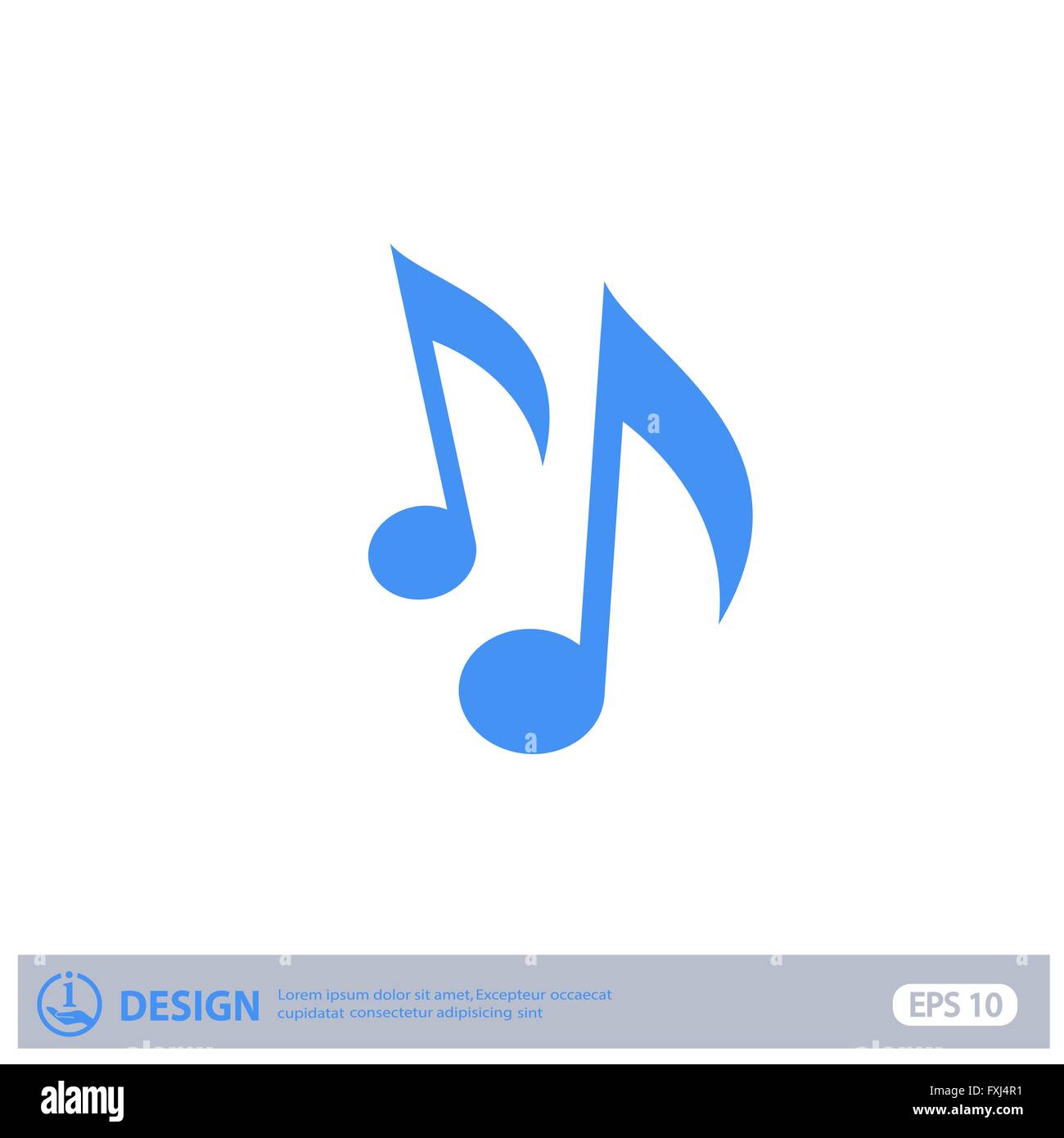 Pictograph of music note Stock Vector Image & Art - Alamy