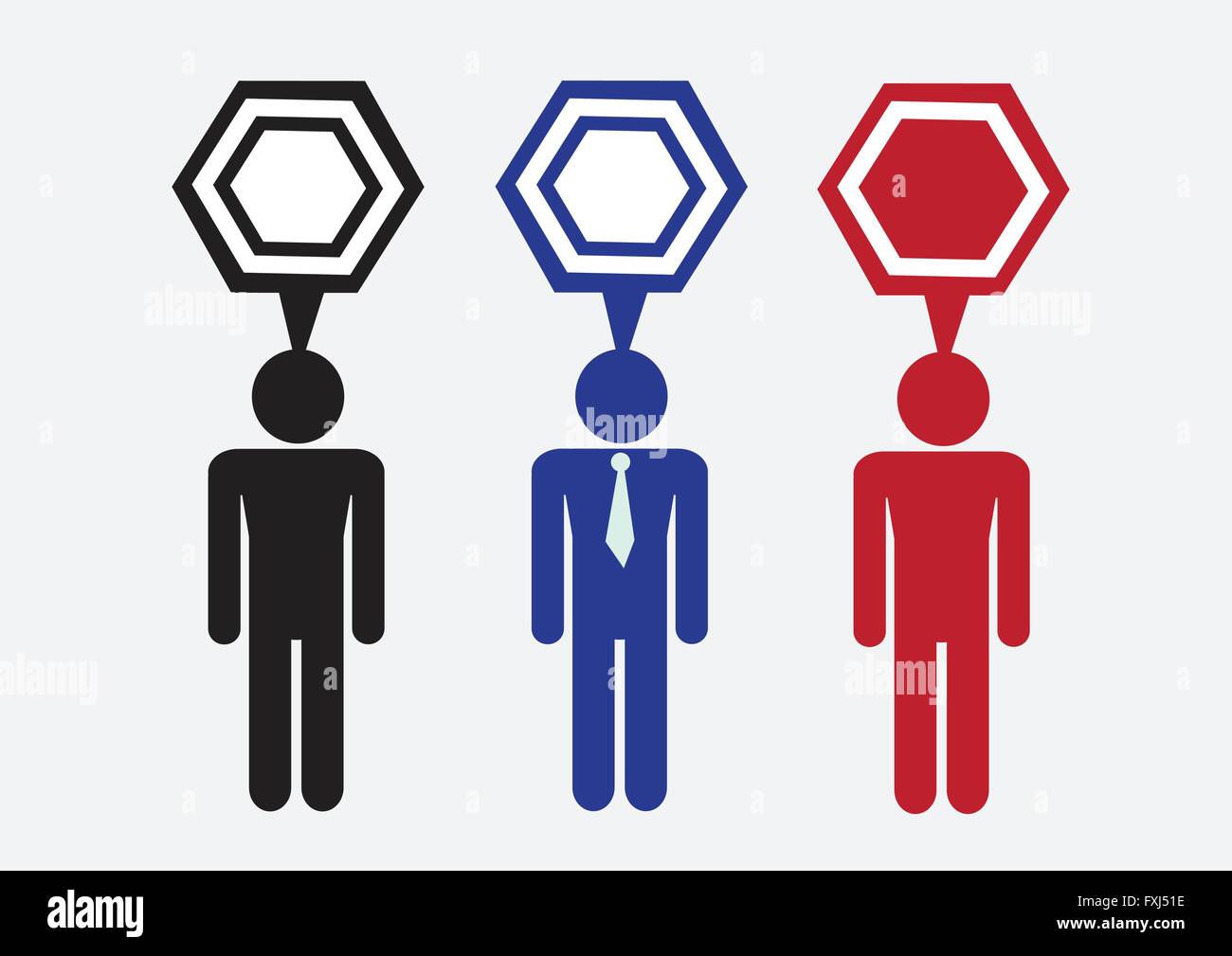 Man People Thinking Talking Conversation Icon Symbol Sign Pictogram ...