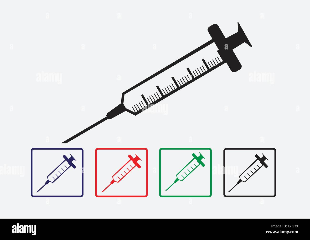 syringe icons set Stock Vector Image & Art - Alamy