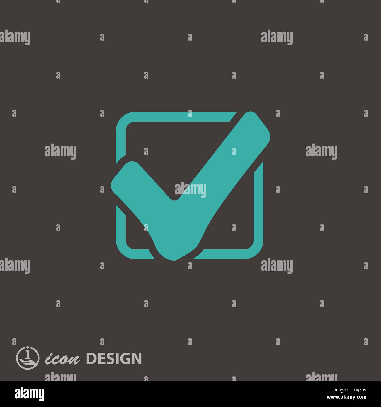 Pictograph of check mark Stock Vector Image & Art - Alamy