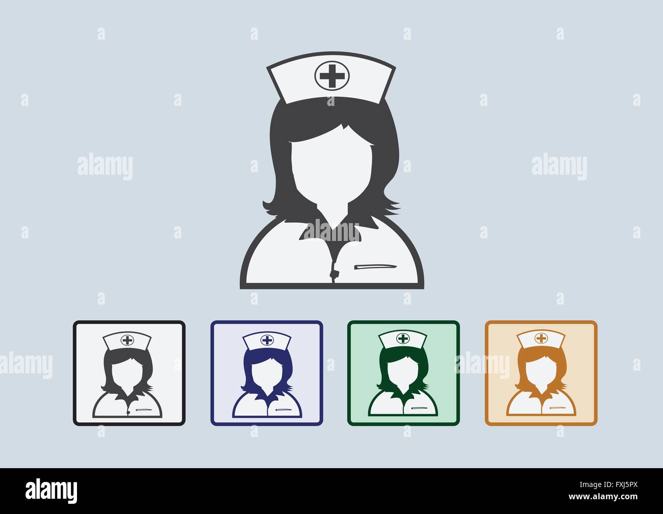 Nurses talking hospital Stock Vector Images - Alamy