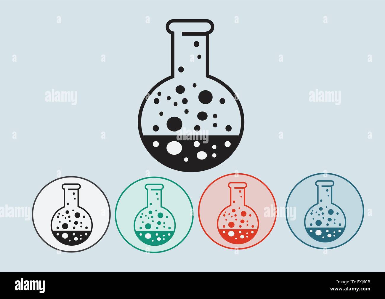 Laboratory equipment icon set Stock Vector Image & Art - Alamy