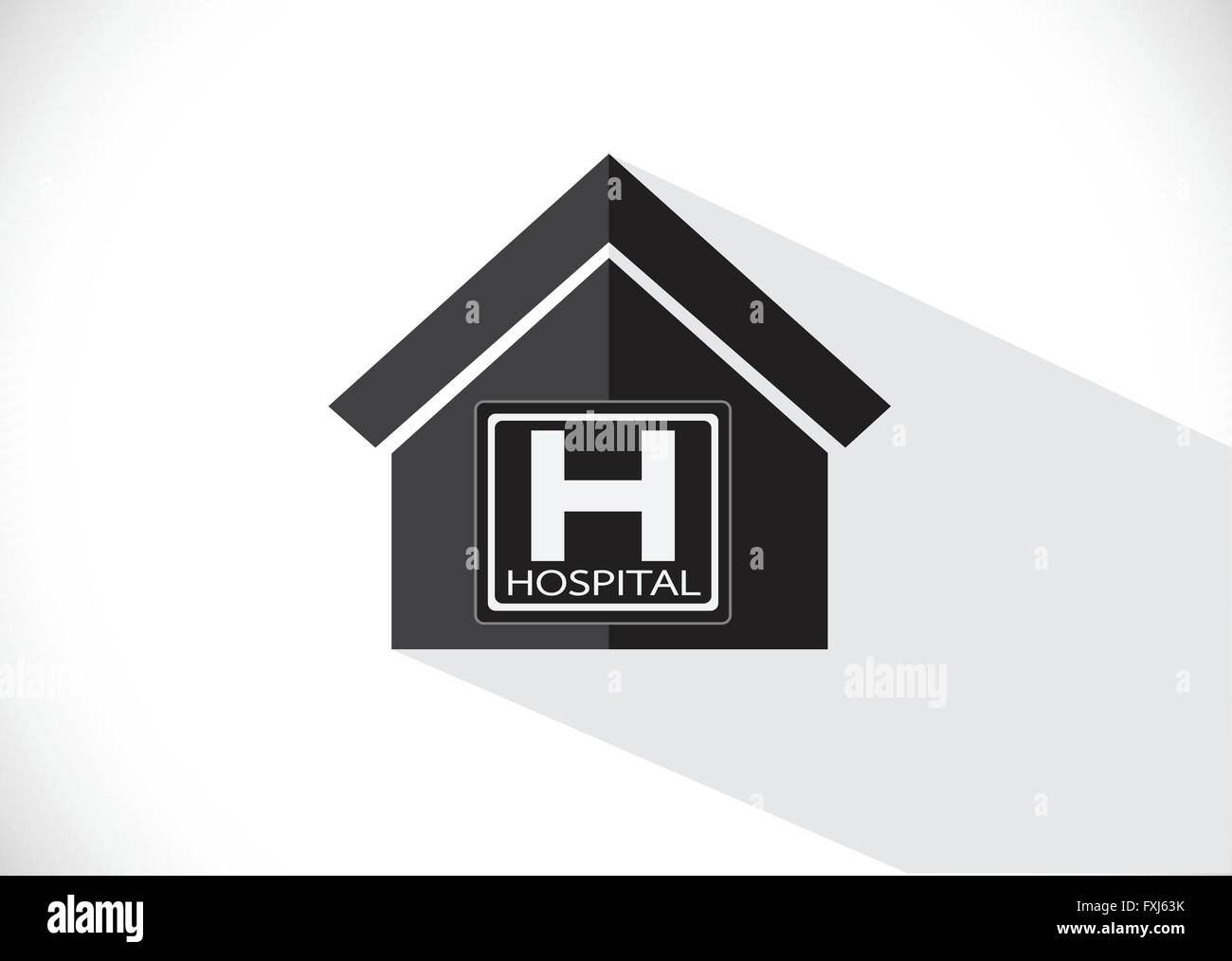 Hospital building icon design in illustration Stock Vector Image & Art ...