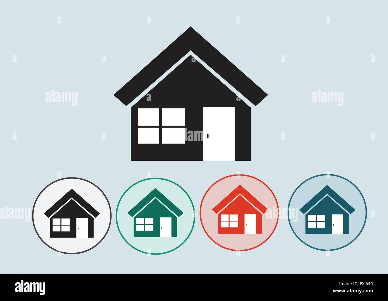 Home icon and Real estate concept Stock Vector Image & Art - Alamy