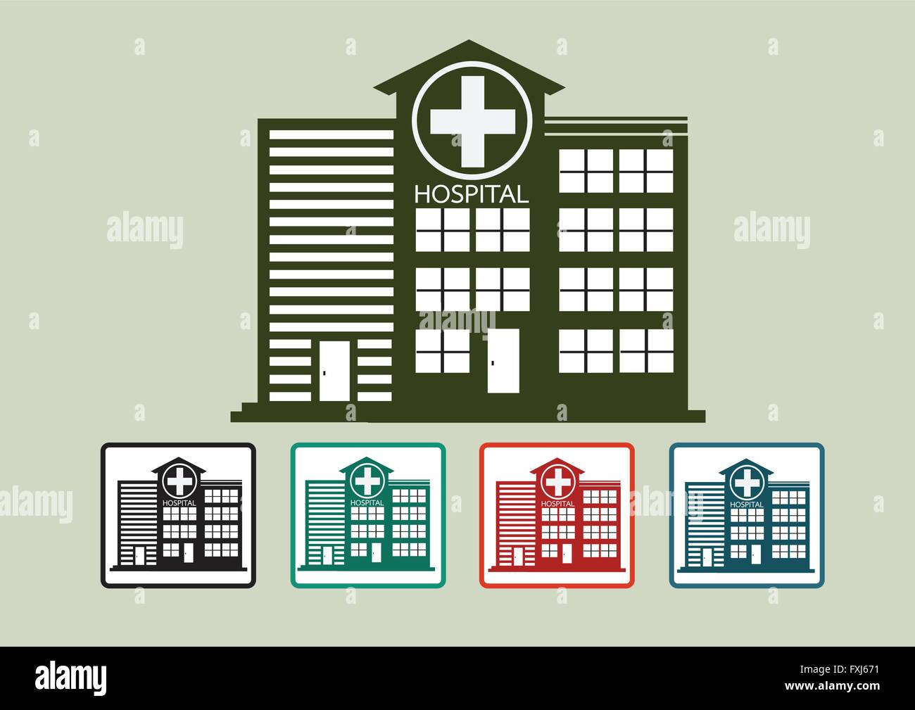 Hospital building icon design in illustration Stock Vector Image & Art ...