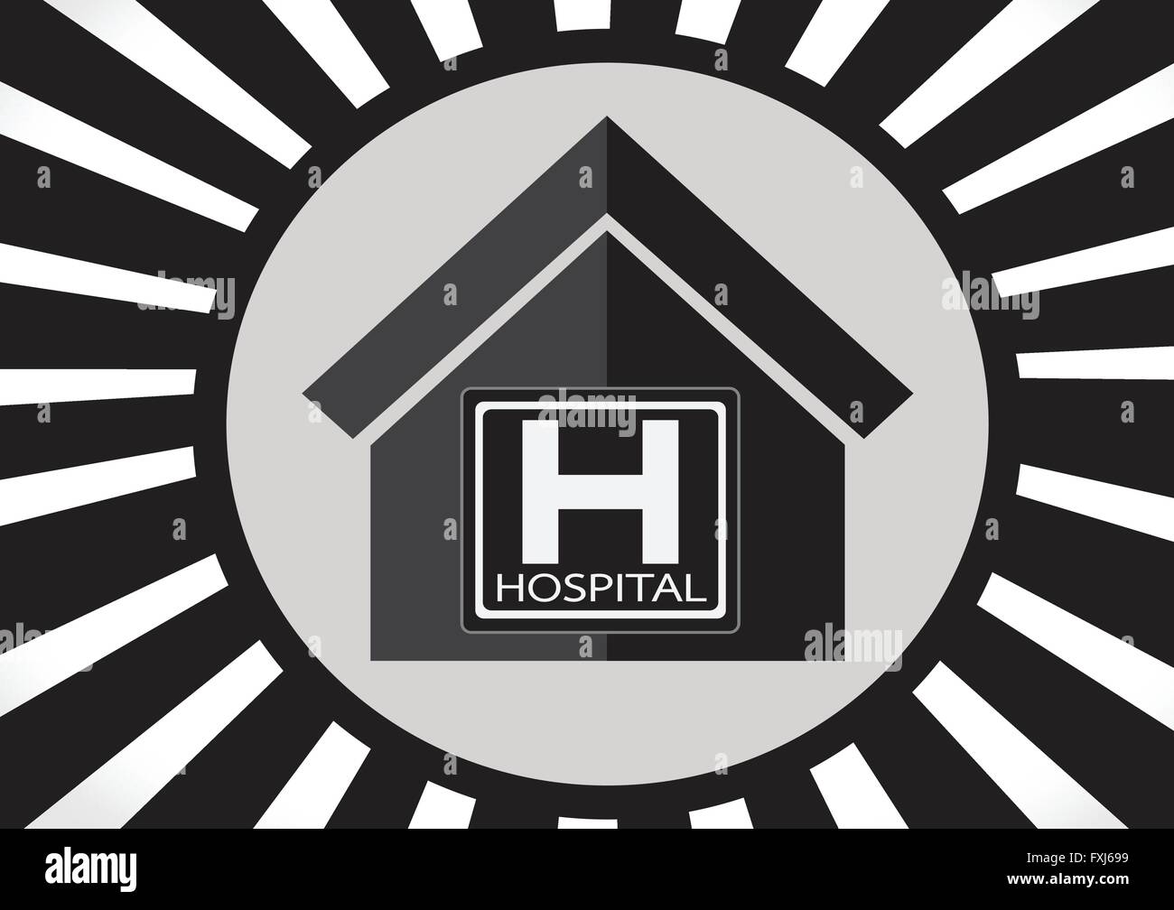 Hospital building icon design in illustration Stock Vector Image & Art ...