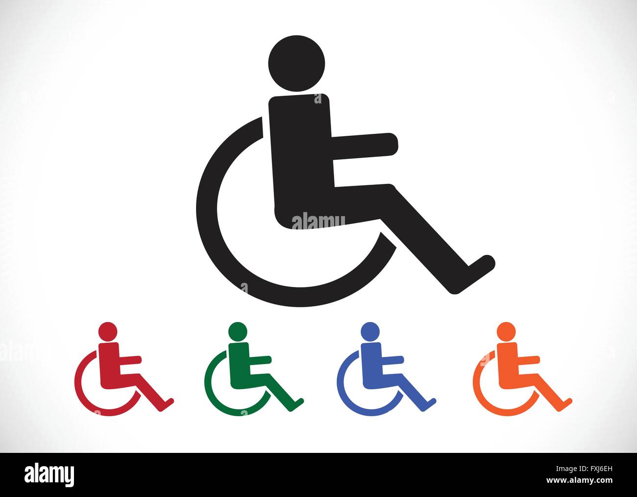 Wheelchair Handicap Icon design Stock Vector Image & Art - Alamy