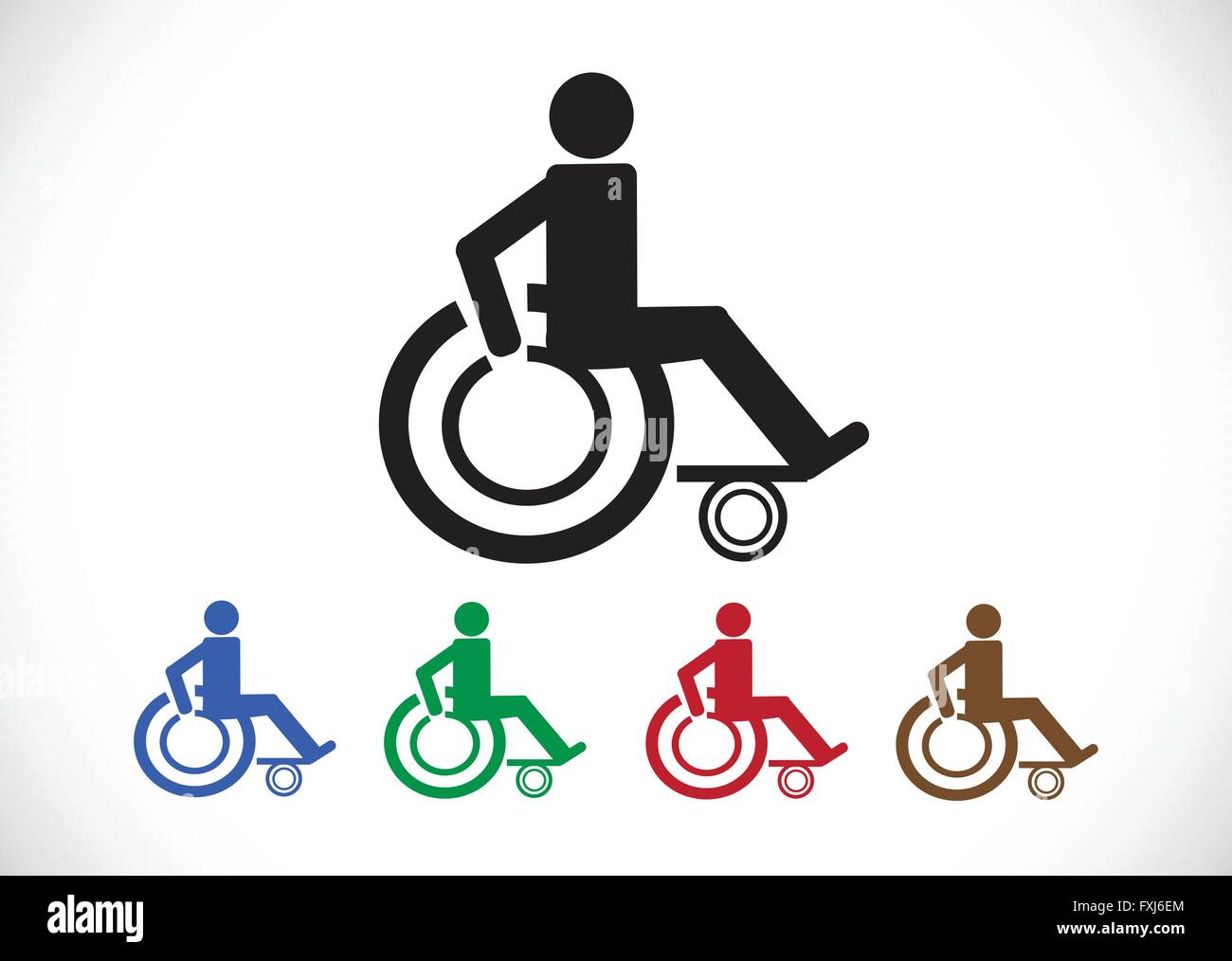 Wheelchair Handicap Icon design Stock Vector Image & Art - Alamy