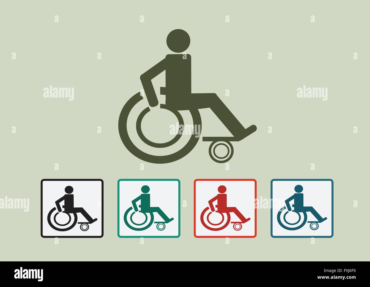 Wheelchair Handicap Icon design Stock Vector Image & Art - Alamy