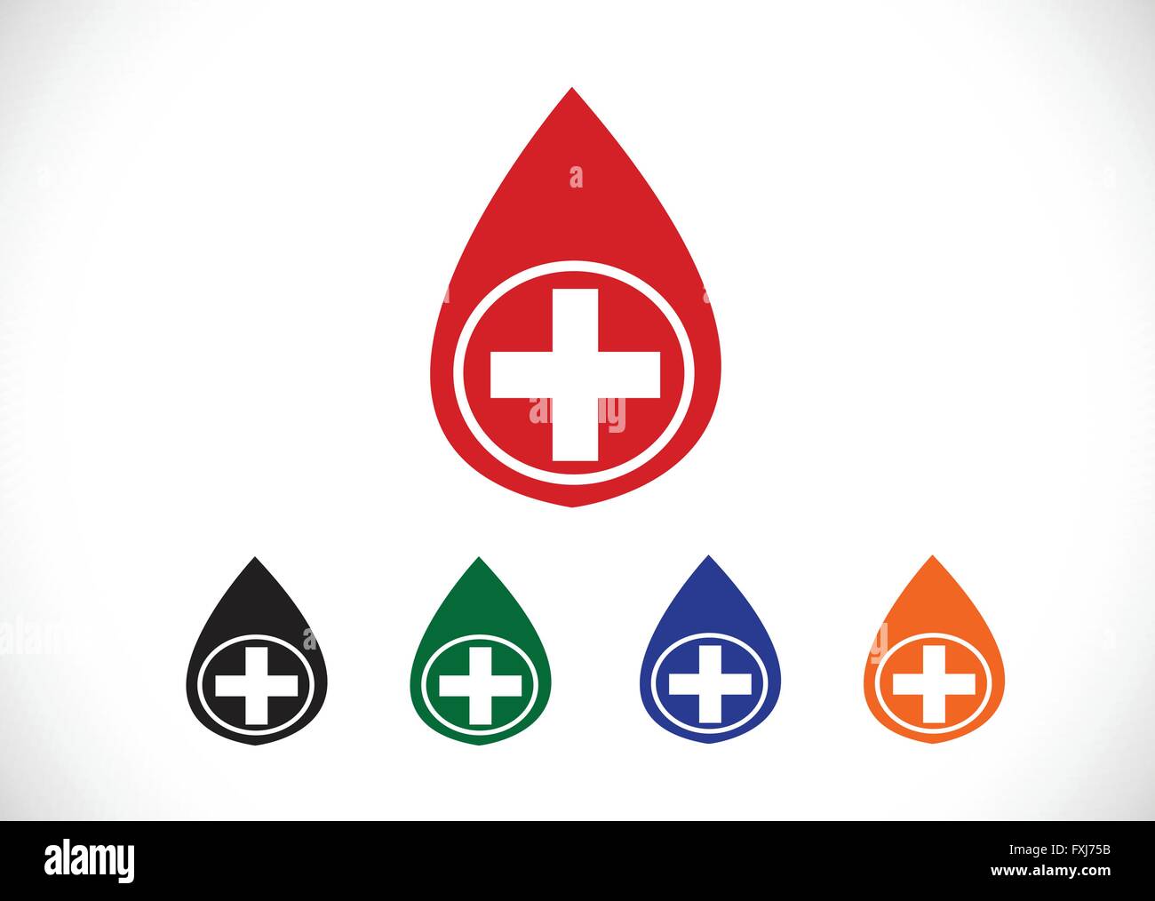 Blood drop icons set Stock Vector Image & Art - Alamy