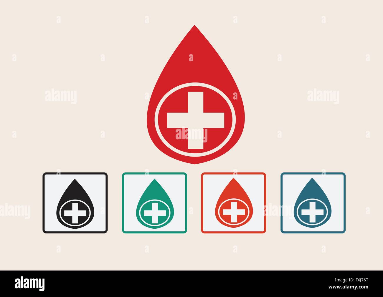 Blood drop icons set Stock Vector Image & Art - Alamy