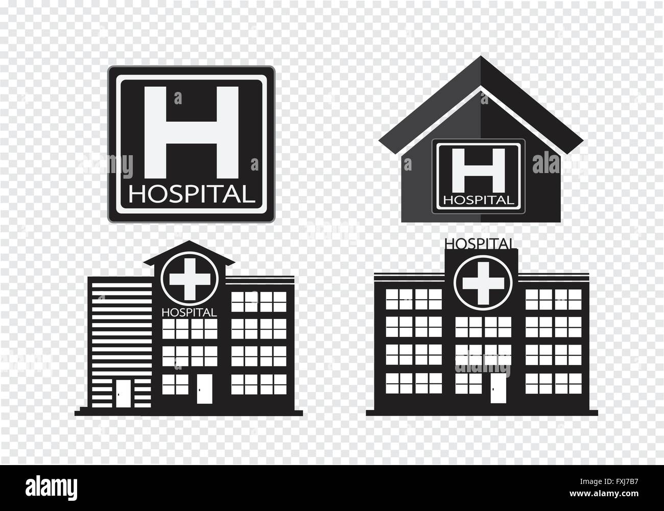 Hospital building icon design in illustration Stock Vector Image & Art ...