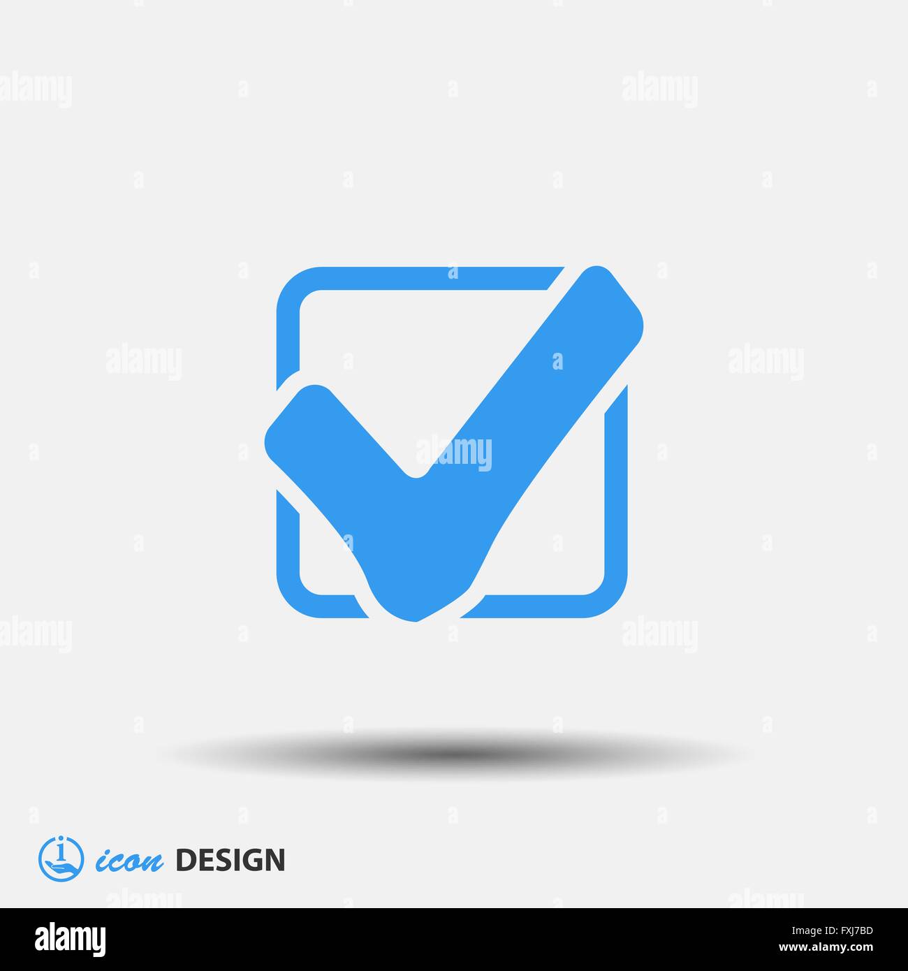 Pictograph of check mark Stock Vector Image & Art - Alamy