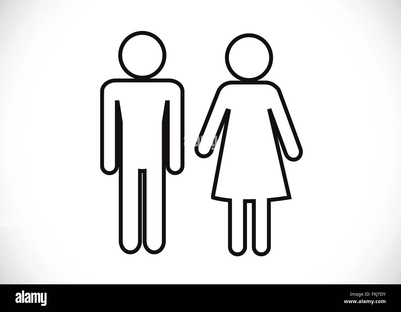 Pictogram Man Woman Sign Icons Toilet Sign Or Restroom Icon Stock