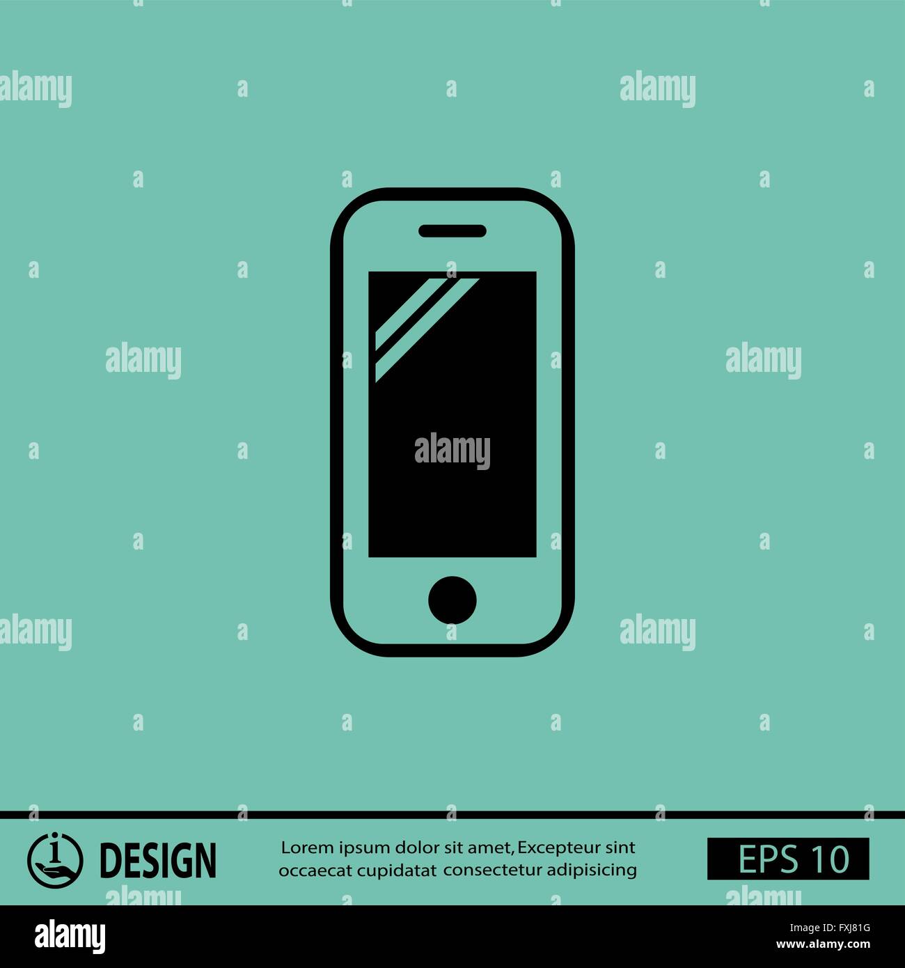 Pictograph of mobile Stock Vector Image & Art - Alamy