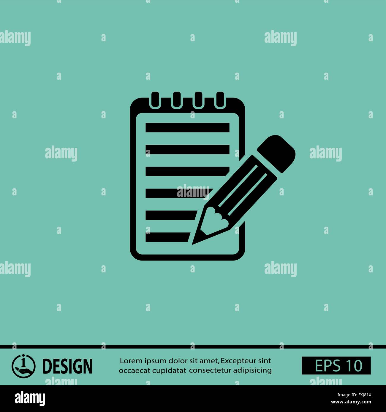 Pictograph of note Stock Vector Image & Art - Alamy