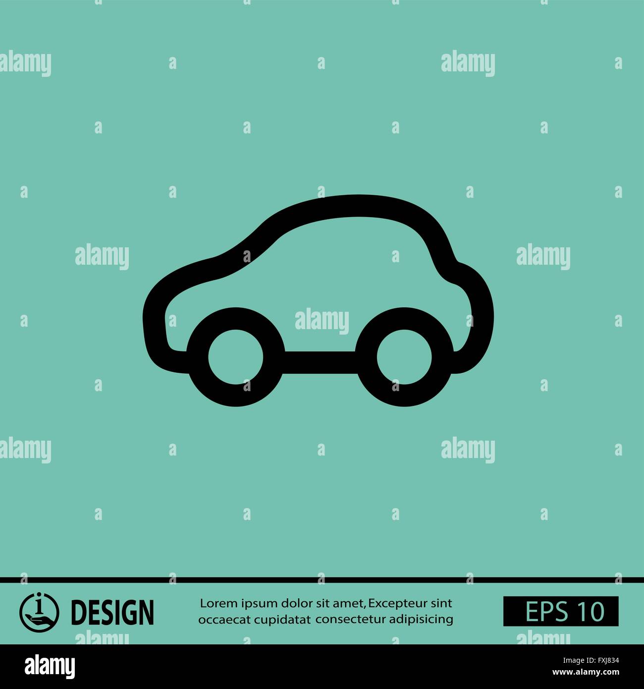 Pictograph of car Stock Vector Image & Art - Alamy