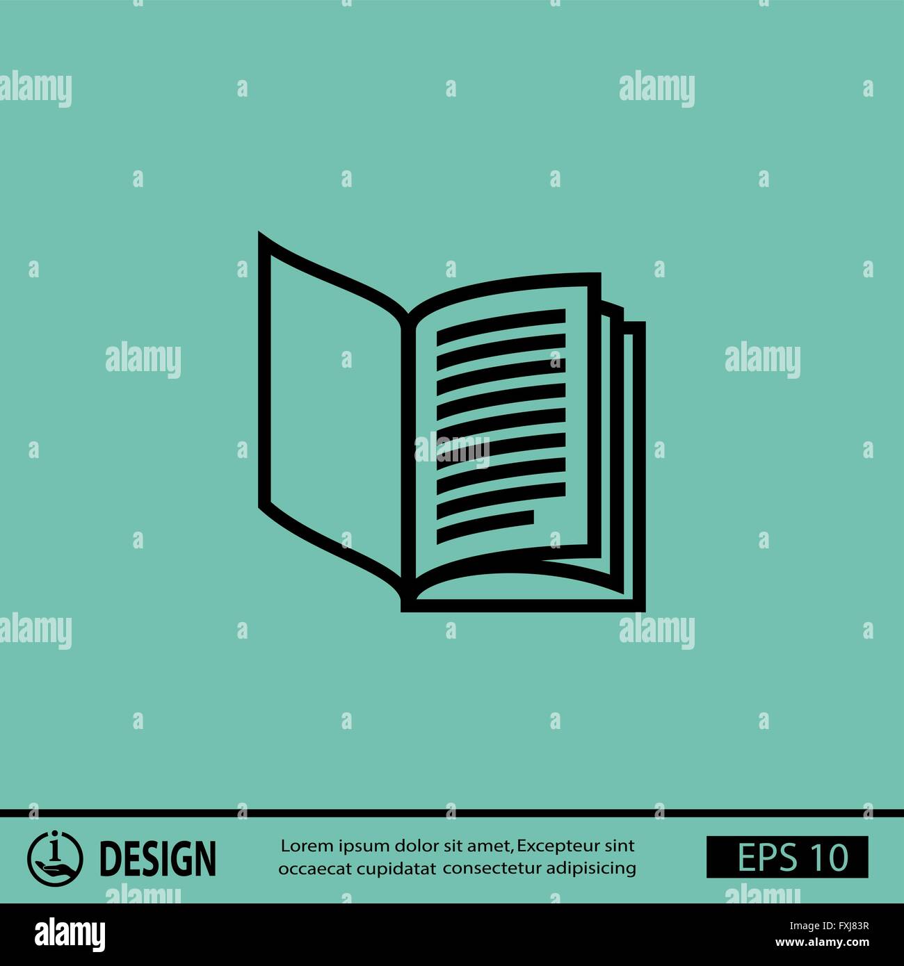 Pictograph of book Stock Vector Image & Art - Alamy