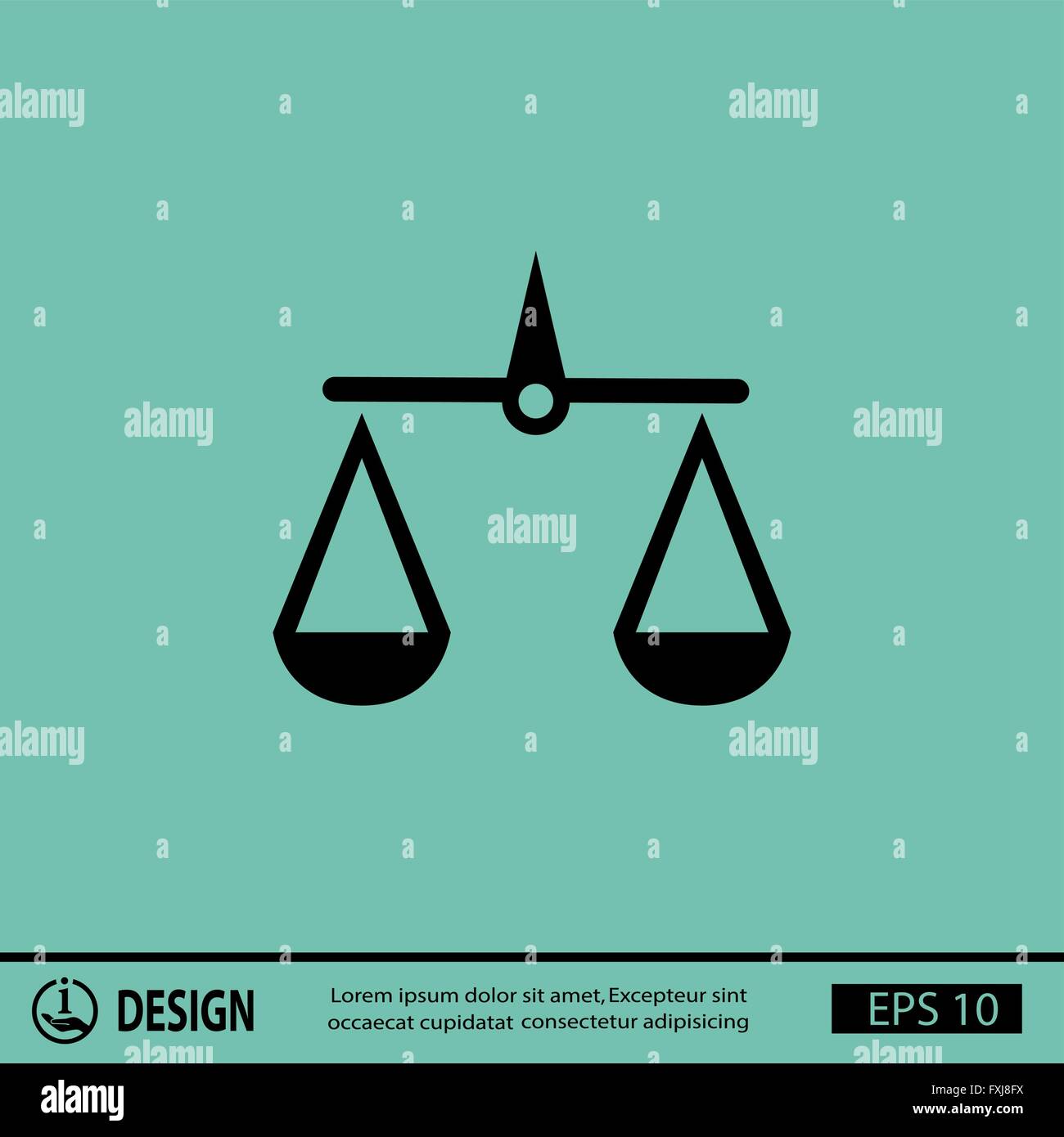 Pictograph of justice scales Stock Vector Image & Art - Alamy