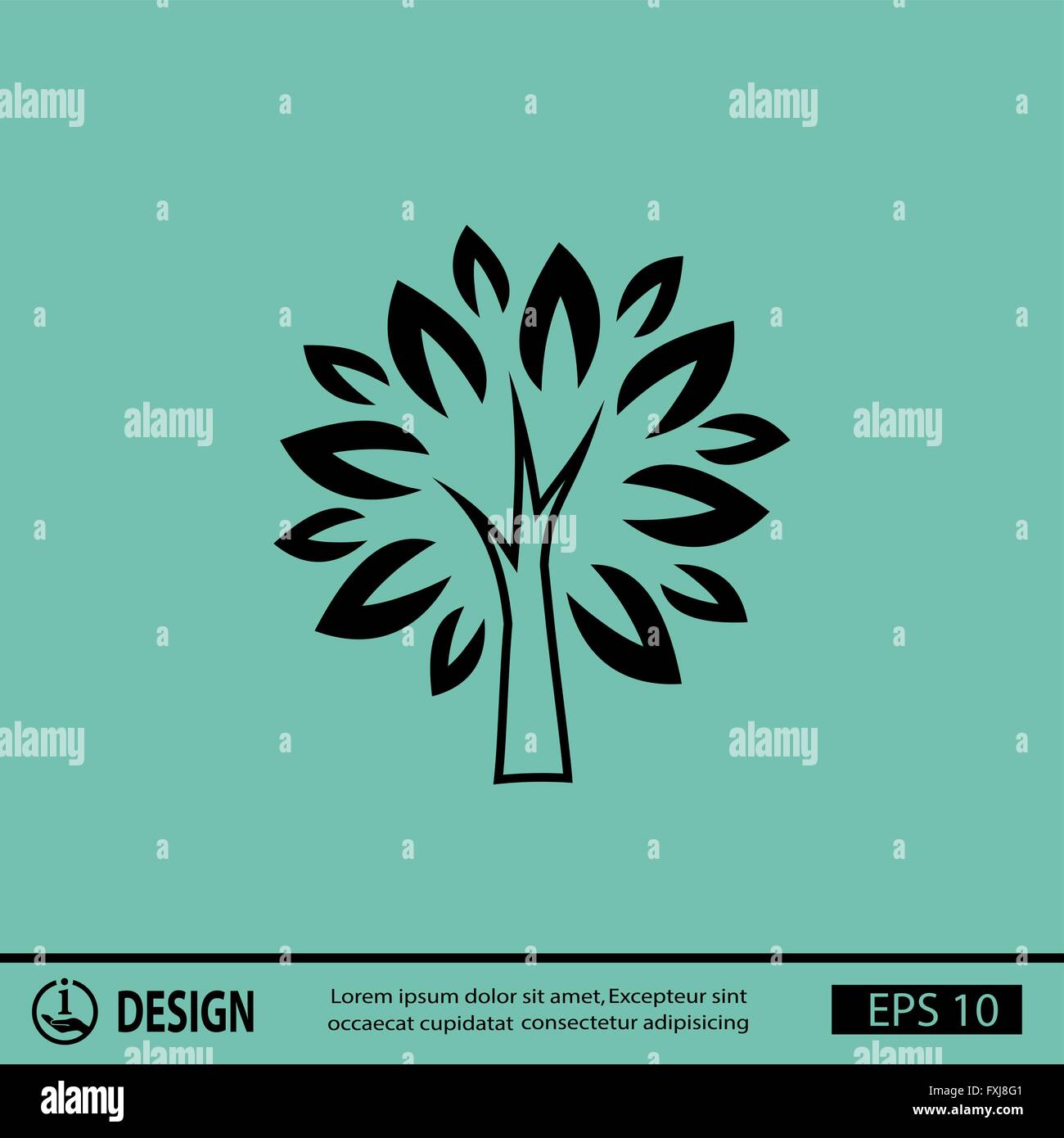 Pictograph of tree Stock Vector Image & Art - Alamy