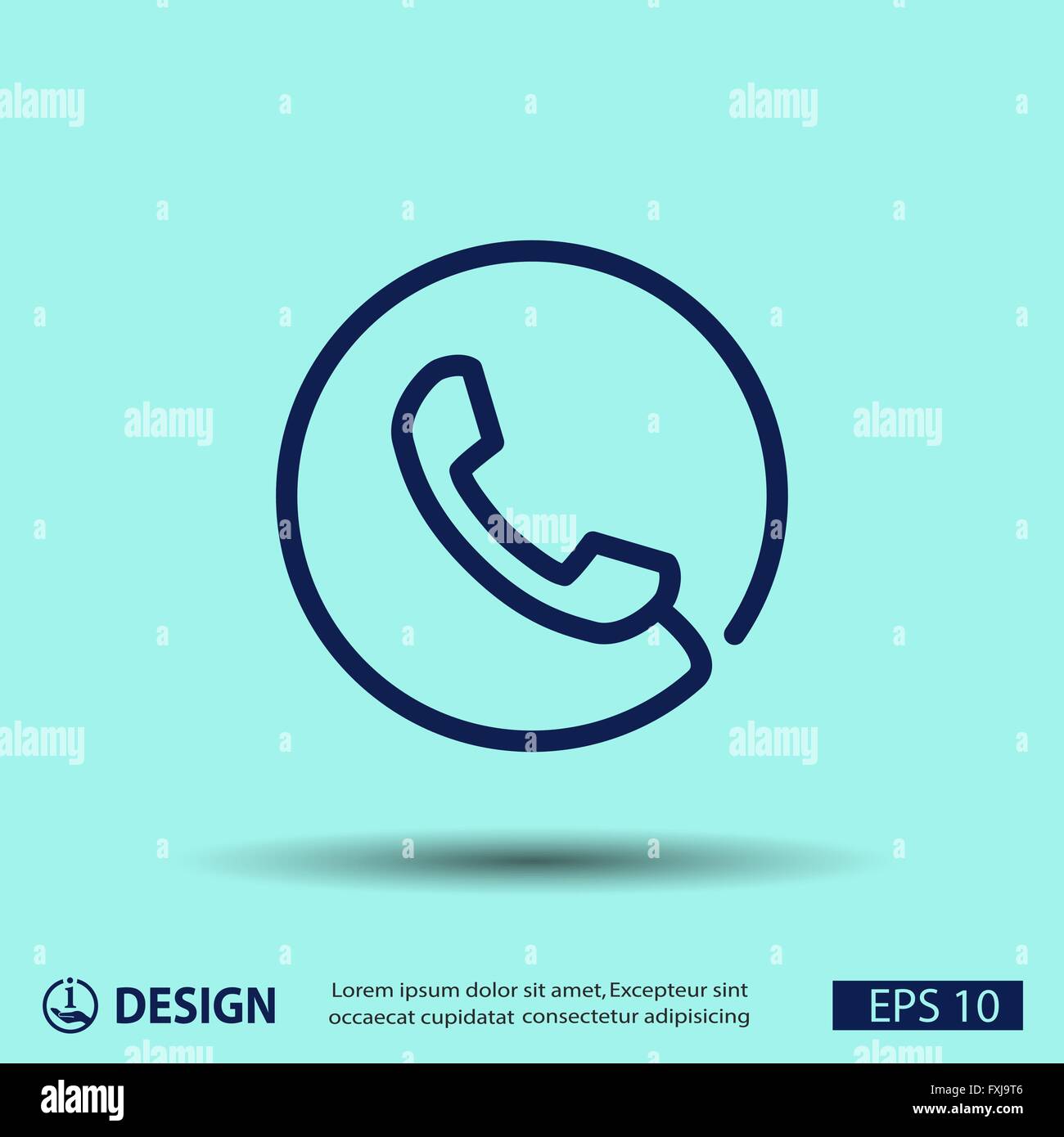 Pictograph of phone Stock Vector Image & Art - Alamy