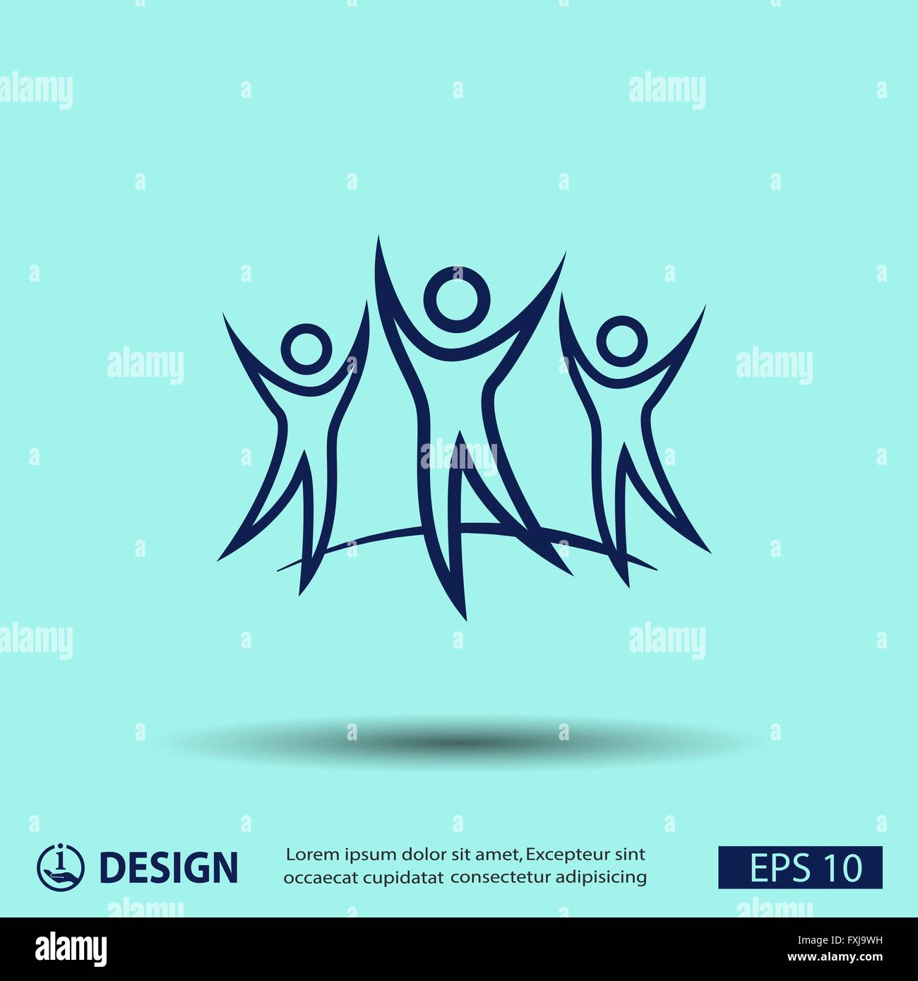 Pictograph of success team Stock Vector Image & Art - Alamy