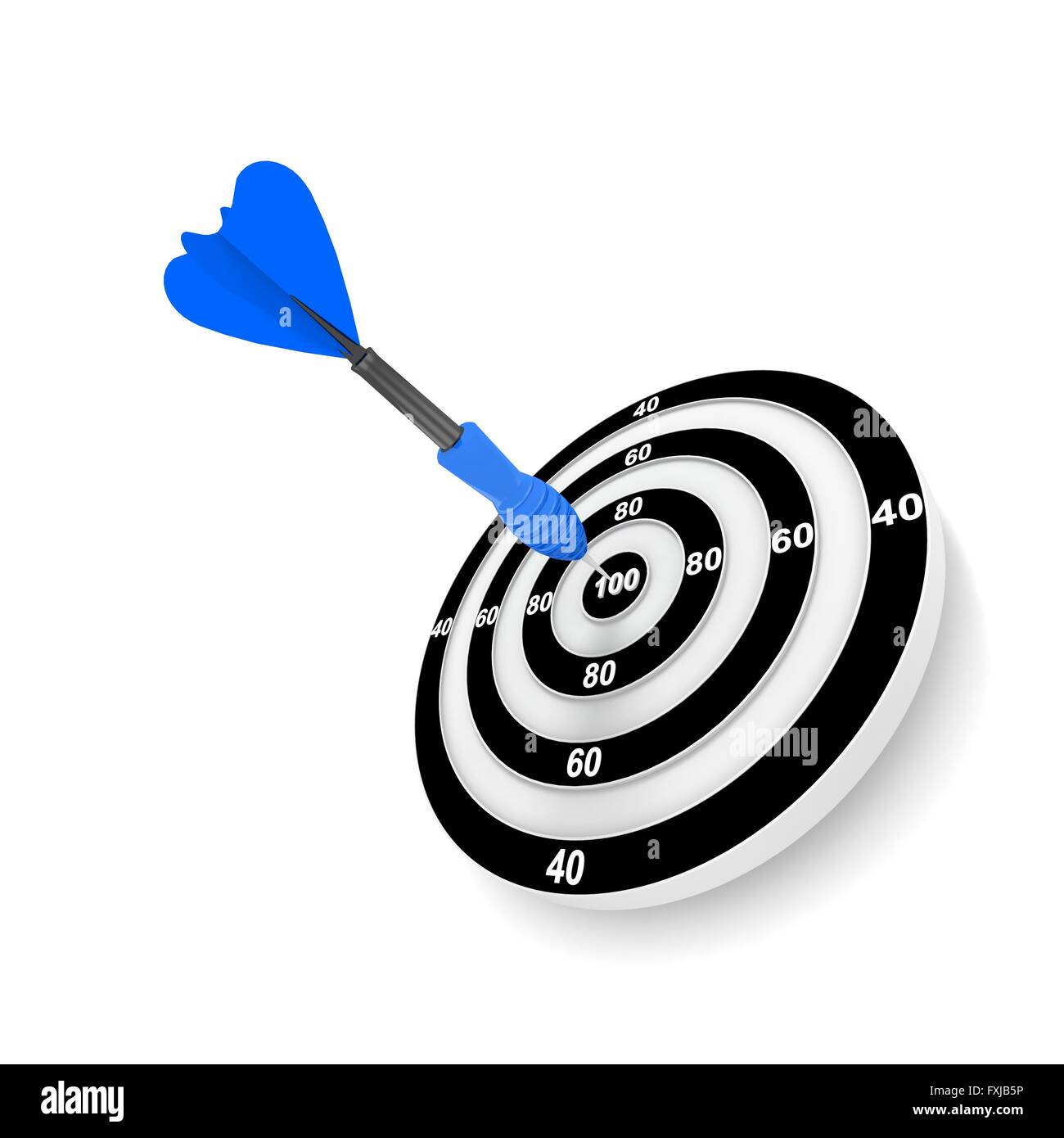 Target. Success concept. 3d illustration Stock Photo - Alamy