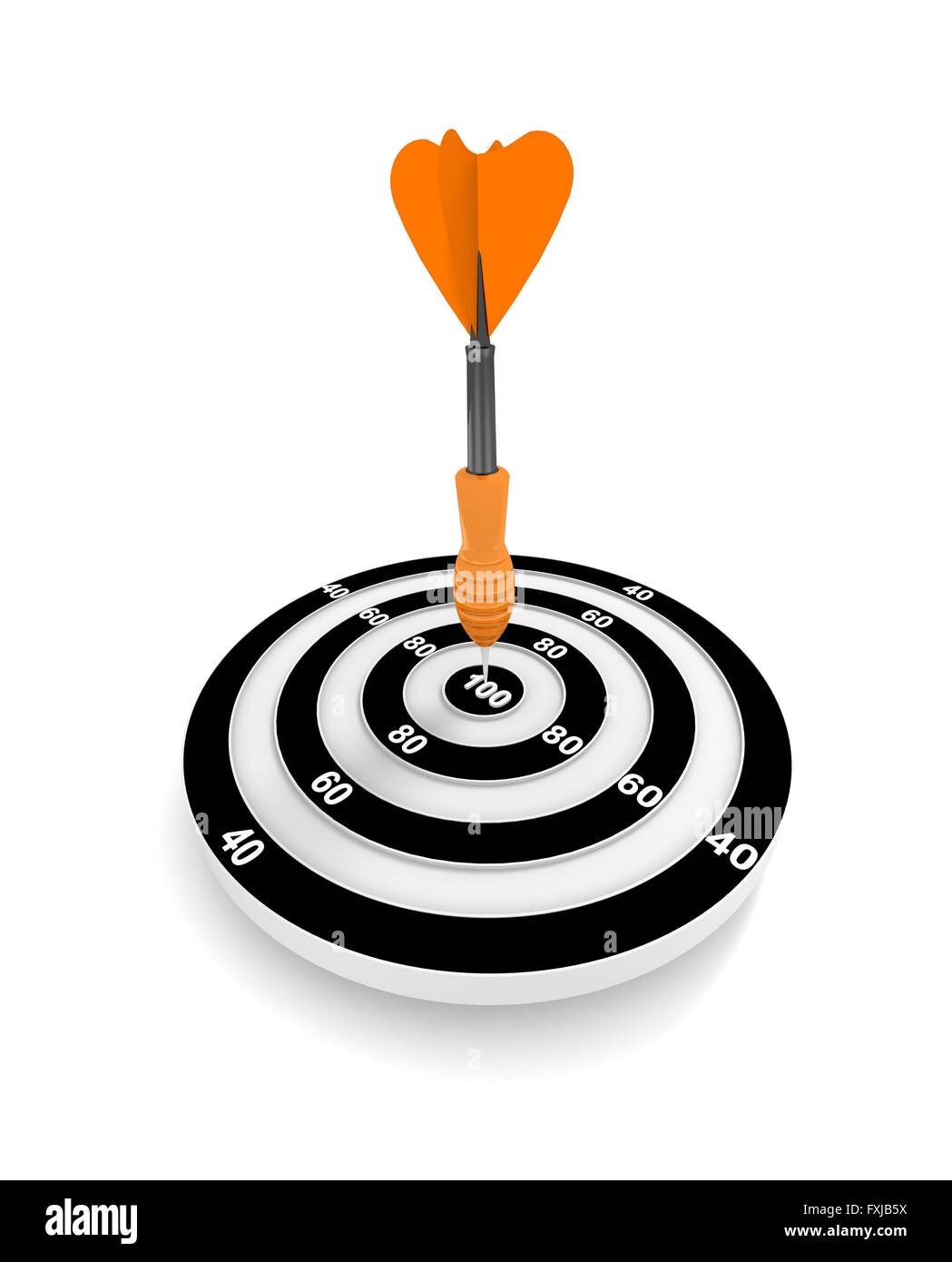 Target. Success concept. 3d illustration Stock Photo - Alamy