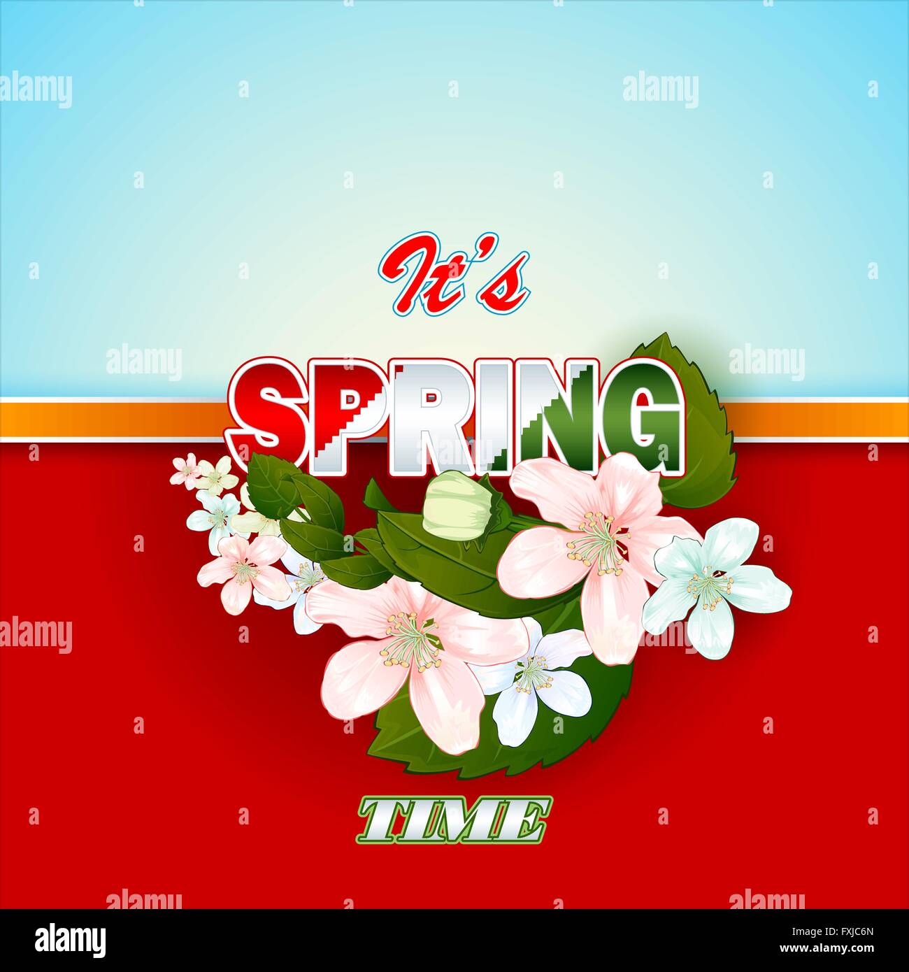 Colorful summer hot garden Stock Vector Images - Alamy