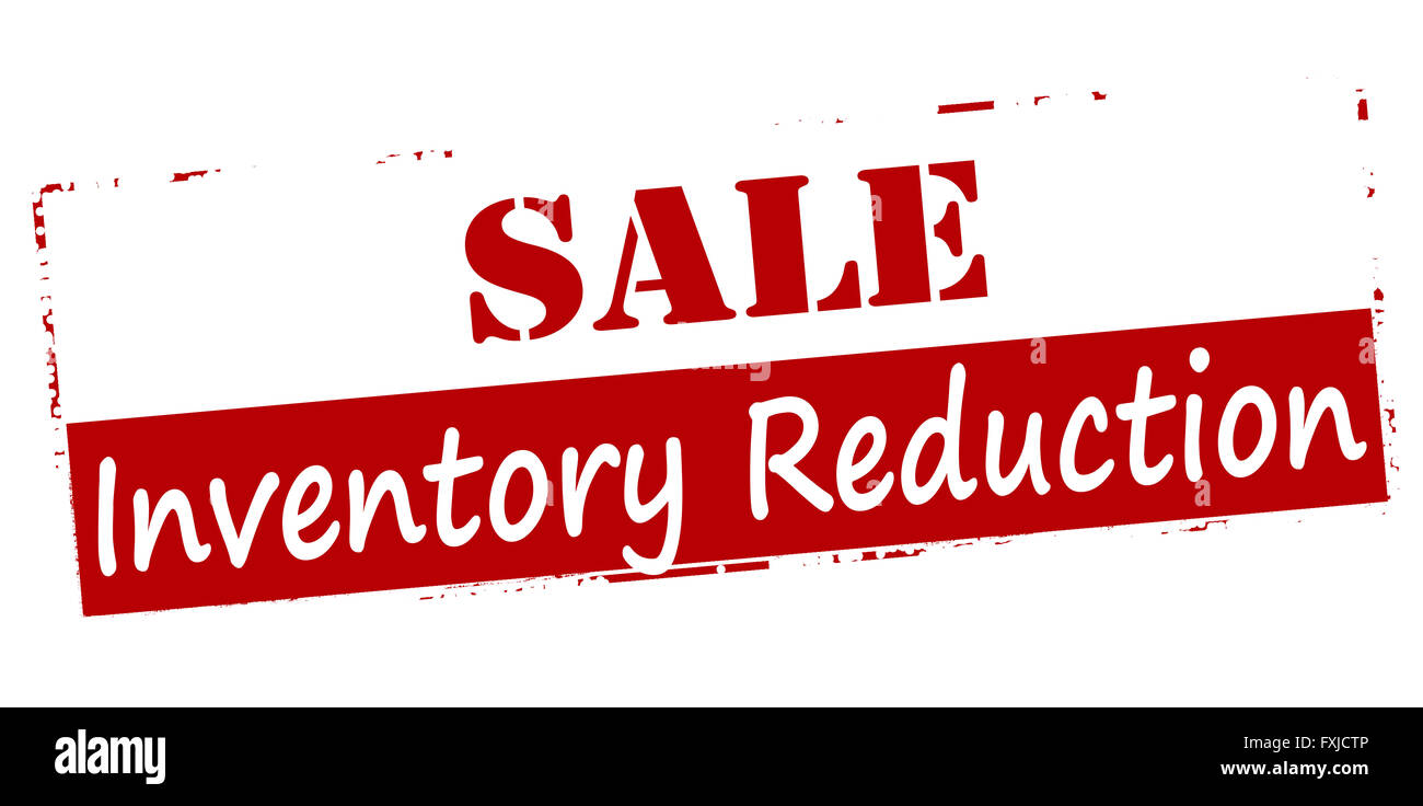 Rubber stamp with text sale inventory reduction inside, vector ...