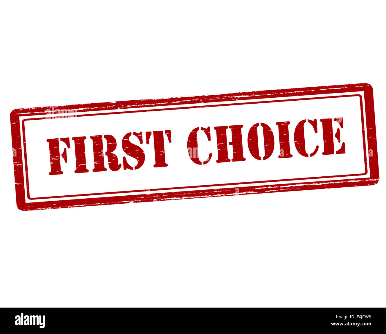 Rubber stamp with text first choice inside, vector illustration Stock ...