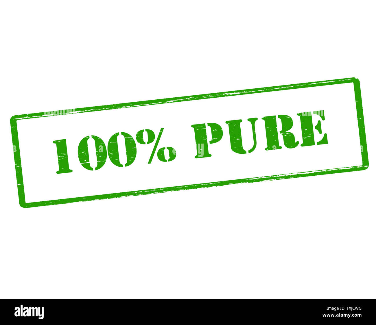Rubber stamp with text one hundred percent pure inside, vector ...