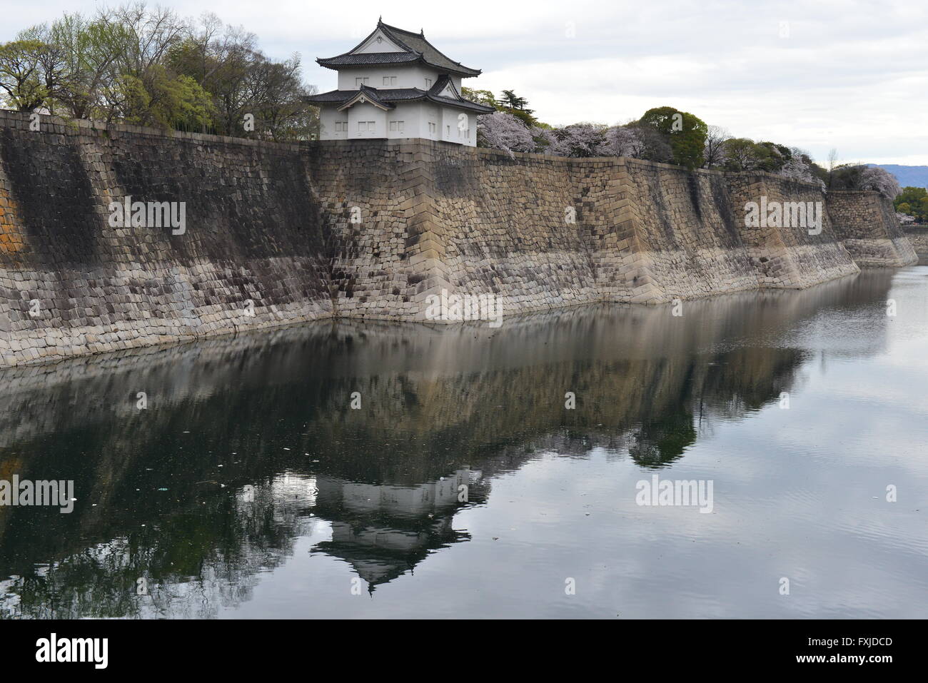 Moat at Osaka Castle, Osaka, Japan Stock Photo - Alamy