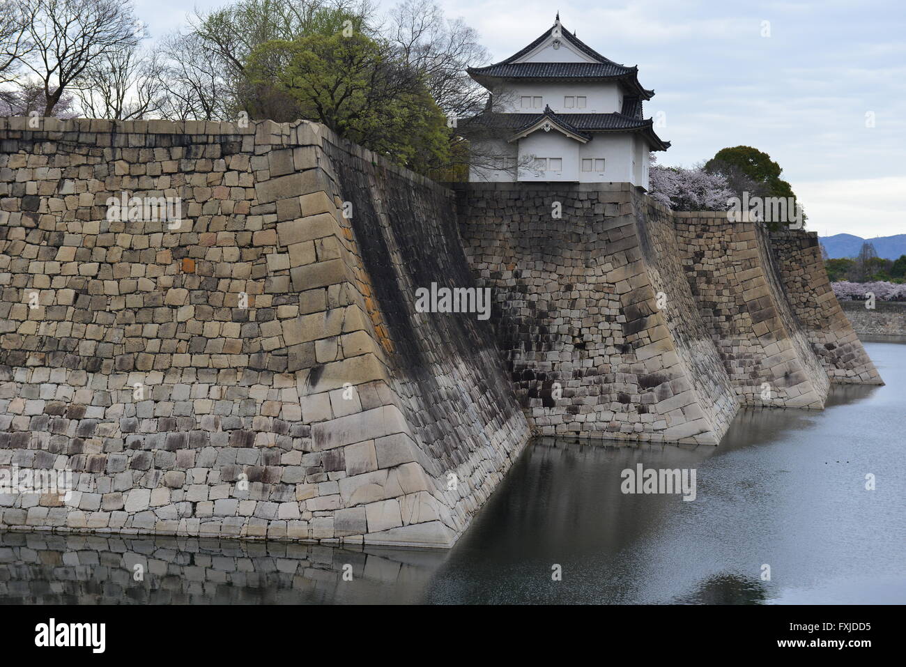 Moat at Osaka Castle, Osaka, Japan Stock Photo - Alamy
