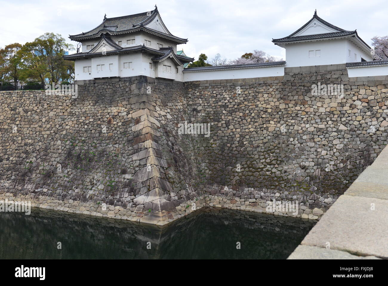 Moat at Osaka Castle, Osaka, Japan Stock Photo - Alamy