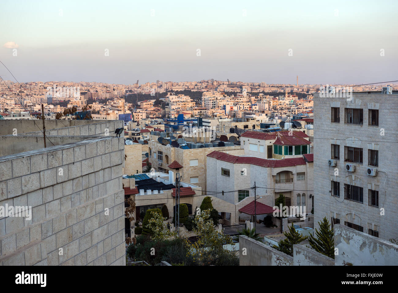 Aerial view in Amman city, capital of Jordan Stock Photo - Alamy