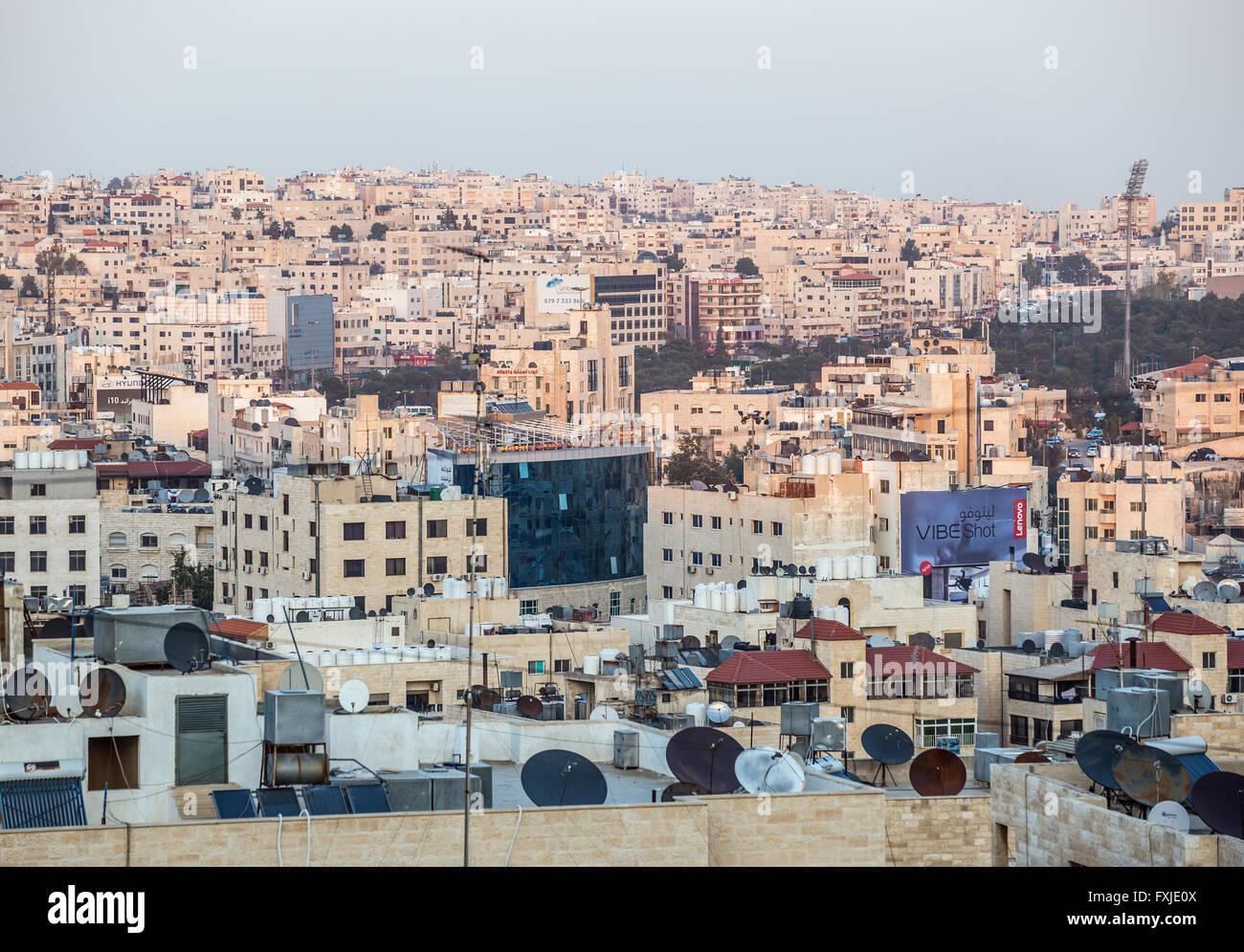 Aerial view in Amman city, capital of Jordan Stock Photo - Alamy