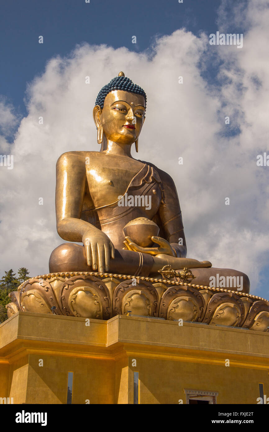 Buddha Dordenma statue in Bhutan. One of the largest buddha statues in ...