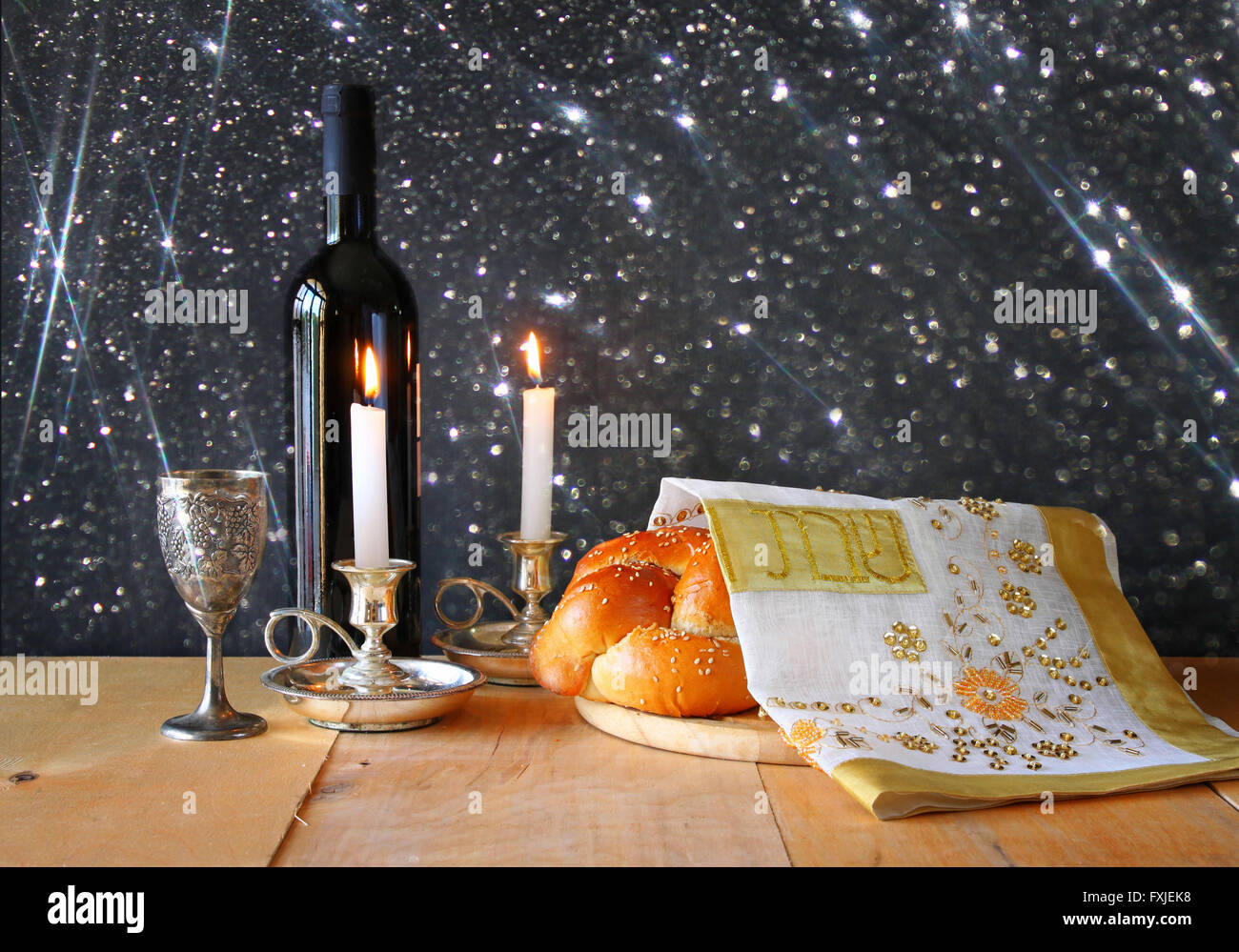 Sabbath image. jewish religion concept Stock Photo - Alamy
