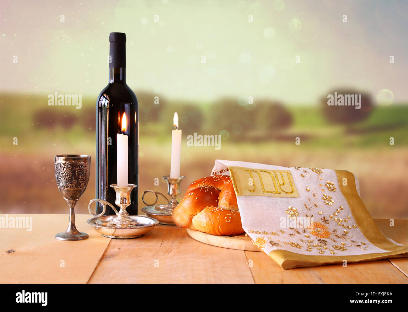 Sabbath image. jewish religion concept Stock Photo - Alamy