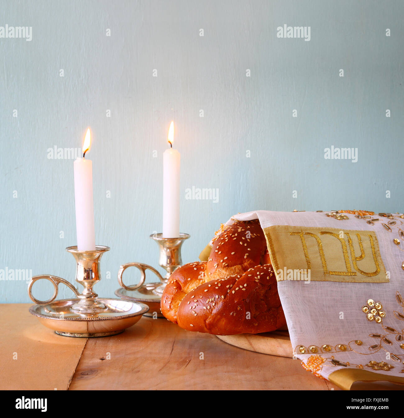 Sabbath image. jewish religion concept Stock Photo - Alamy