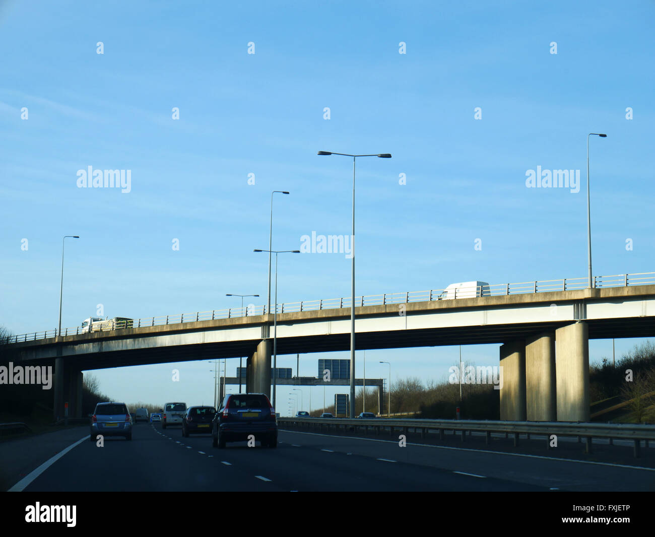 Motorway fly over another motorway Stock Photo - Alamy