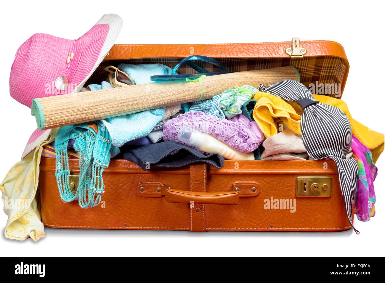 Suitcase for summer vacations Stock Photo - Alamy