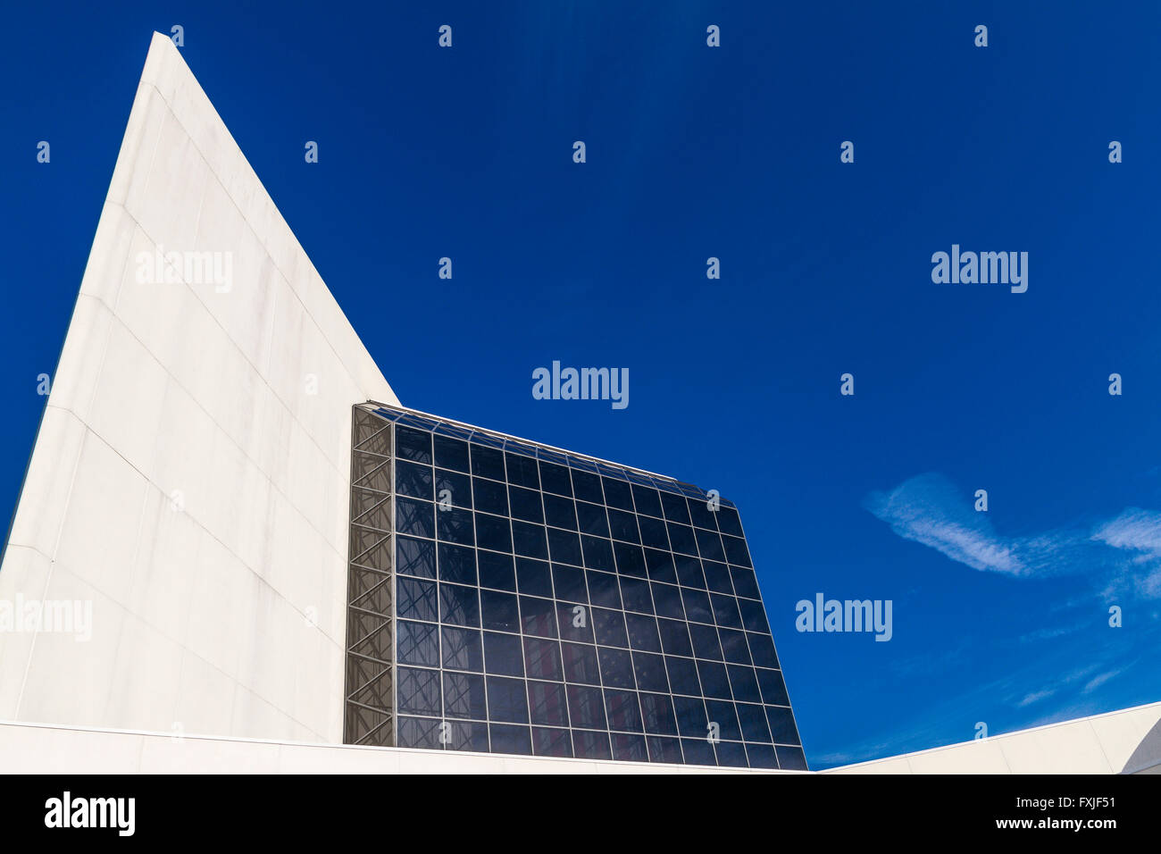 The exterior of the John F Kennedy Presidential Library and Museum ...
