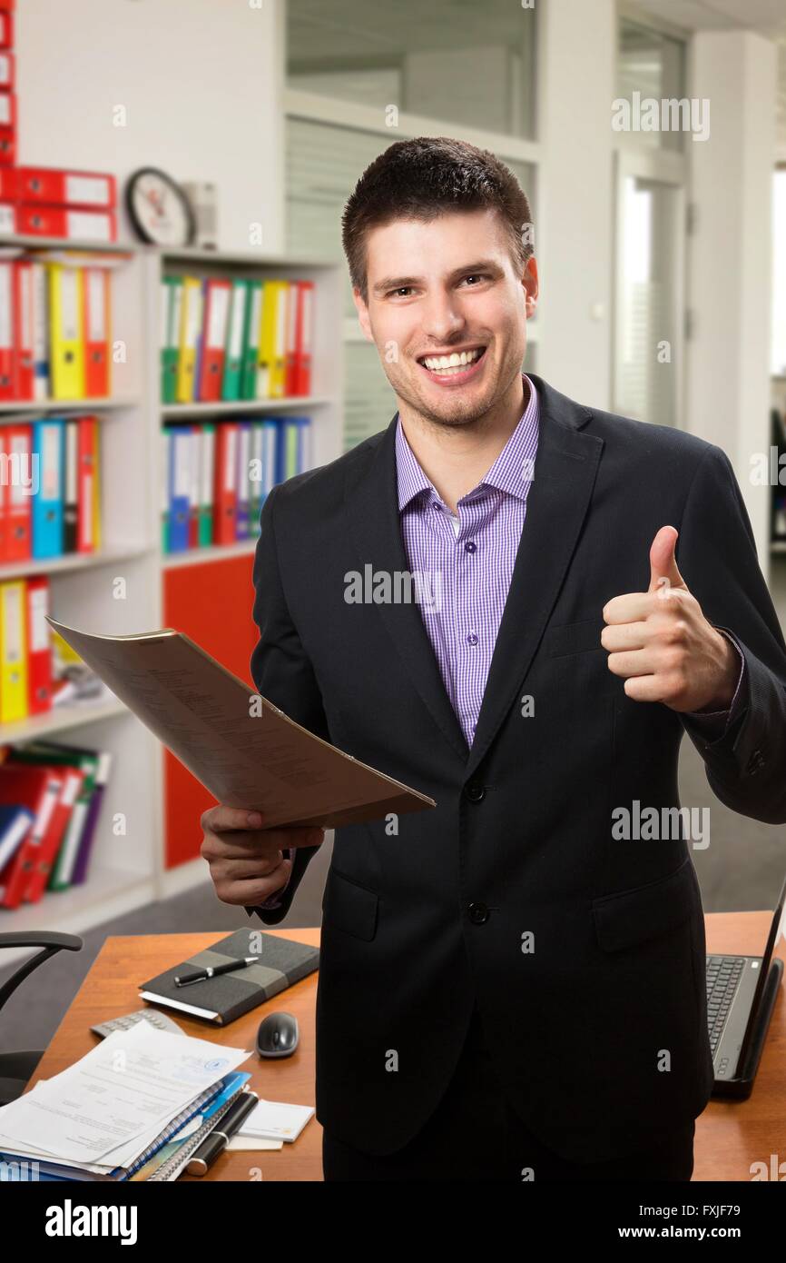 Happy Business Man Stock Photo - Alamy