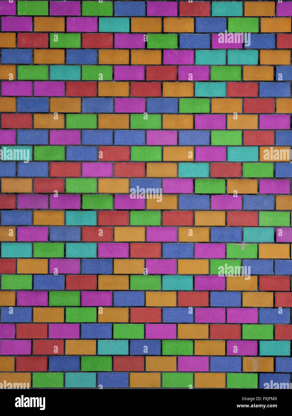 Colorful Brick Texture Stock Photo - Alamy
