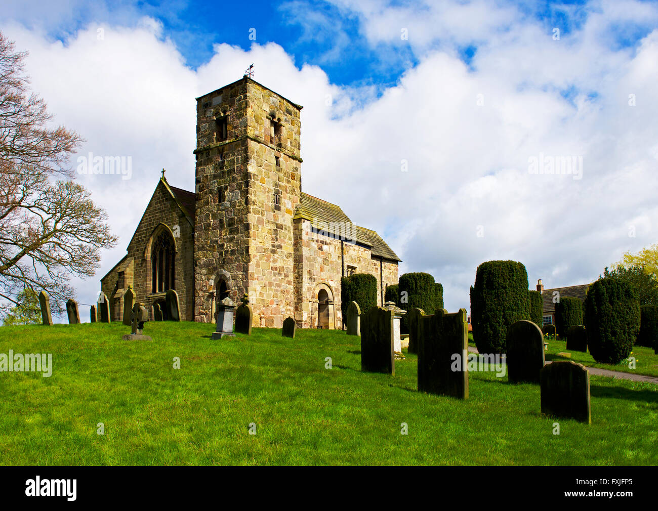 St John the Baptist's Church in the village of Kirk Hammerton, near ...