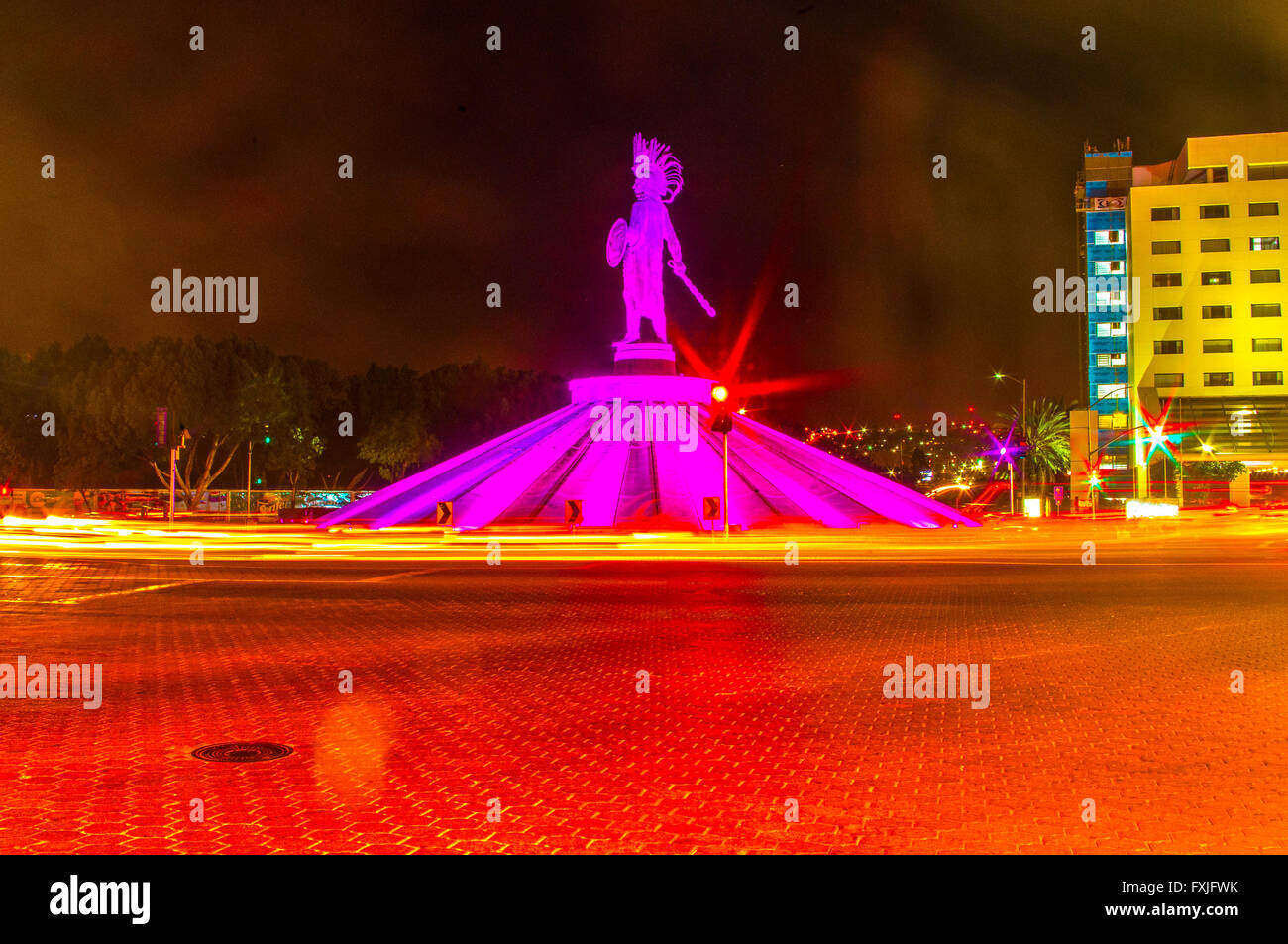 Statue of Cuauhtemoc in Tijuana Stock Photo - Alamy