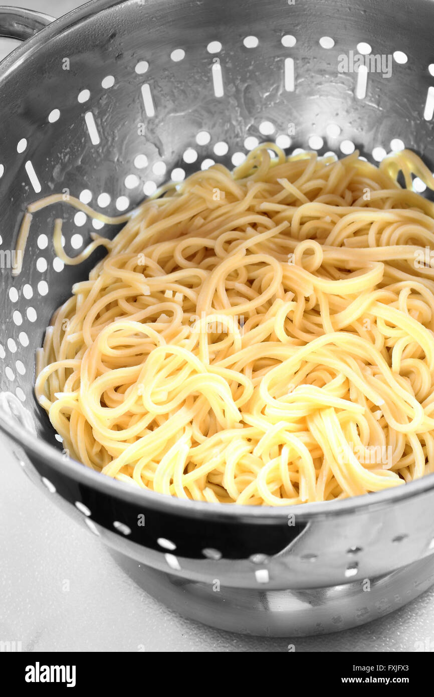 Spaghetti strainer hi-res stock photography and images - Alamy
