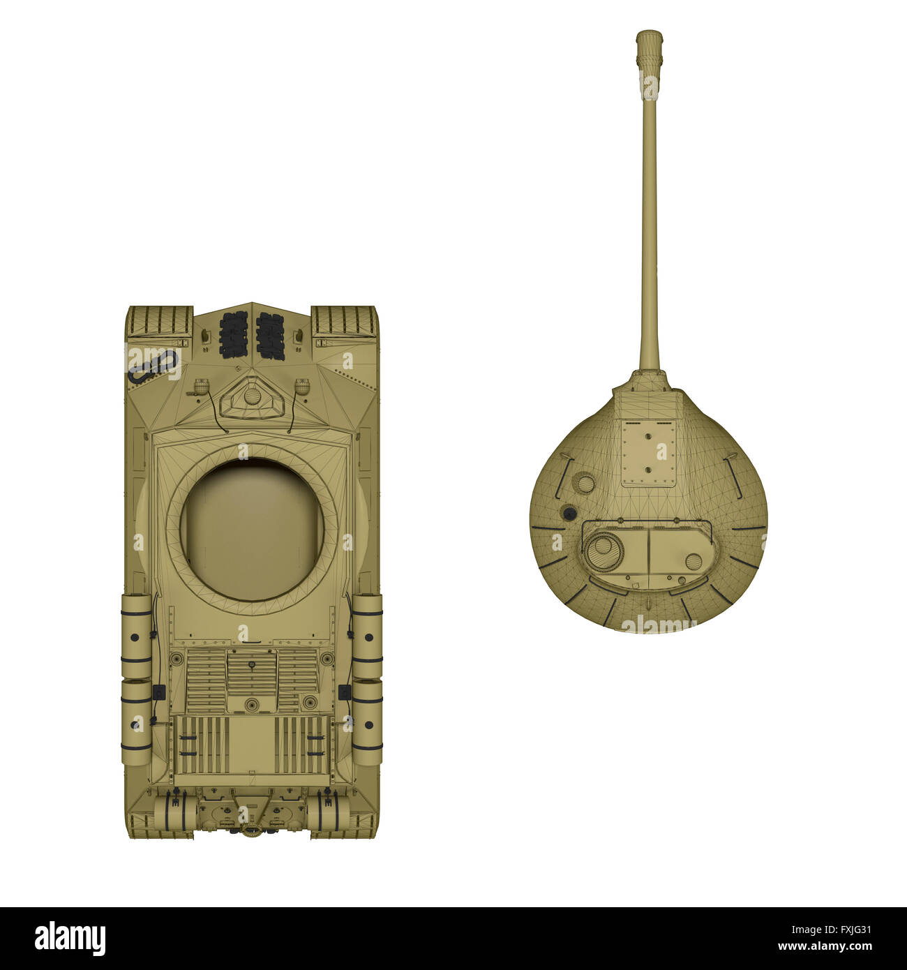 Tank top view Cut Out Stock Images & Pictures - Alamy